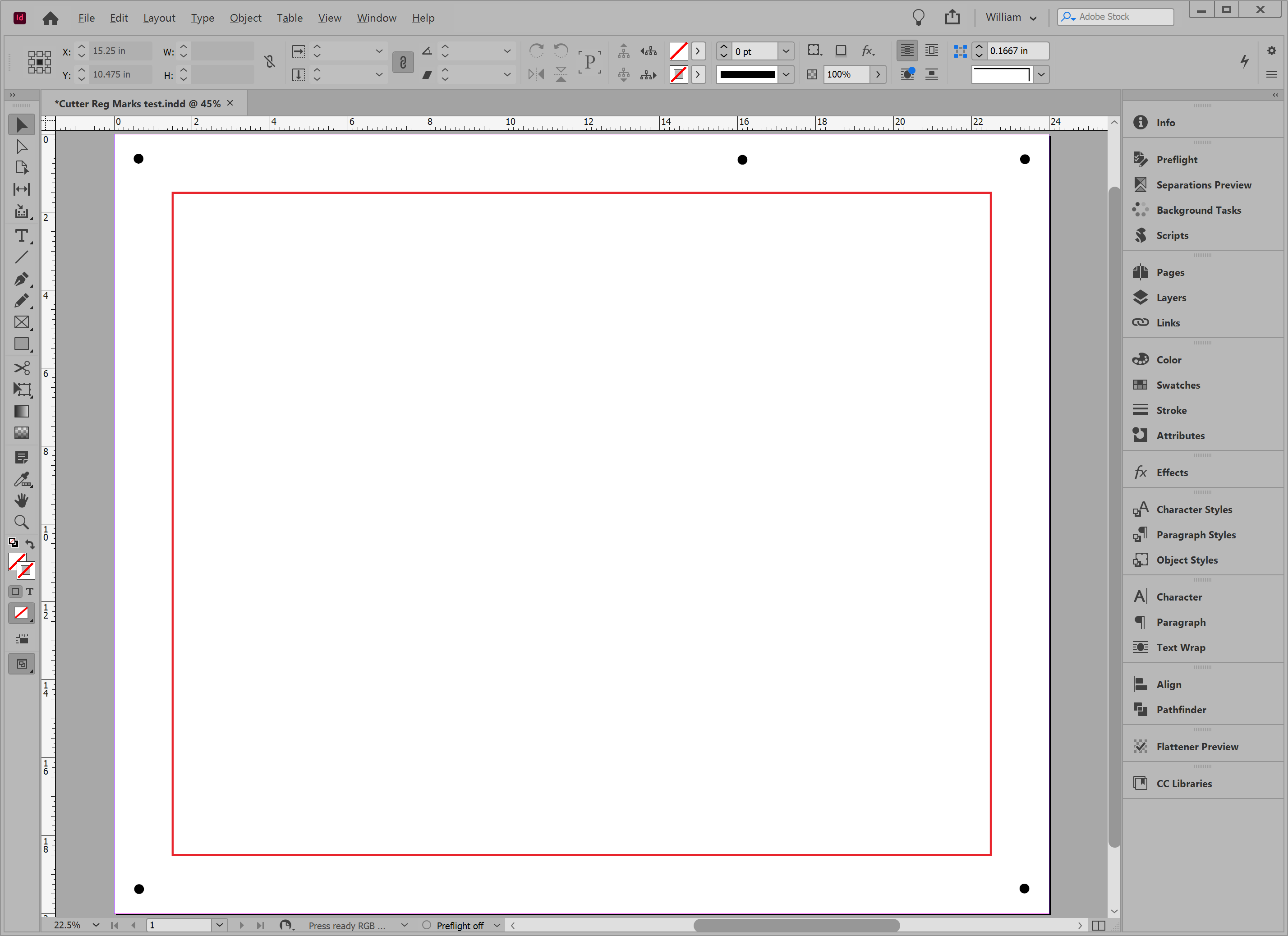 Mars Premedia Cutter Reg Marks InDesign